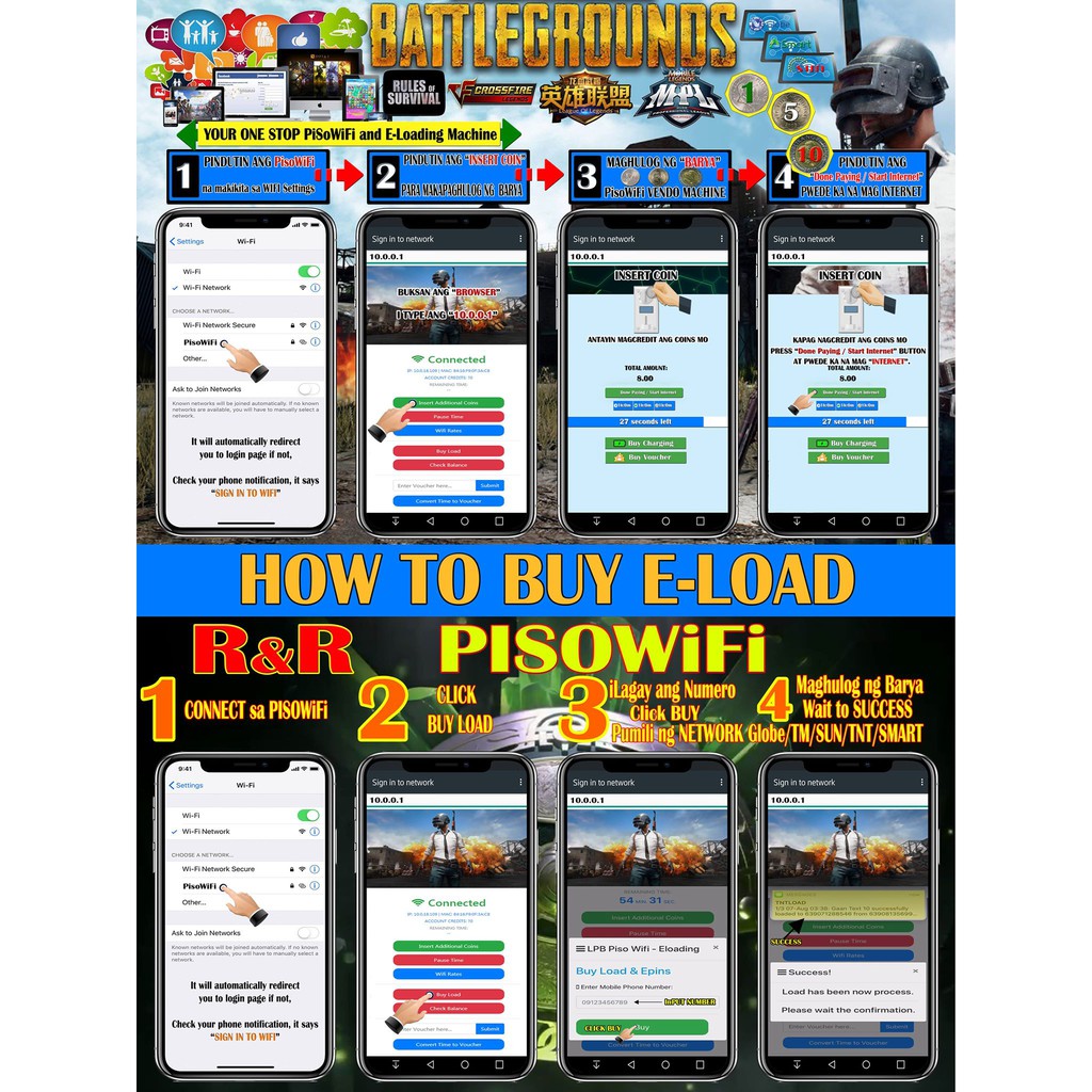 Piso Wifi Tarpaulin For Ado And LPB Software Shopee Philippines