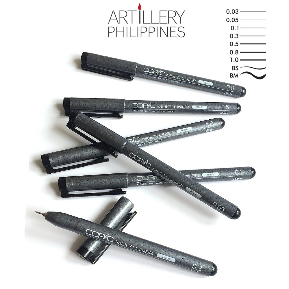 Copic Multiliner Pen Black (Copic Marker Compatible) | Shopee Philippines