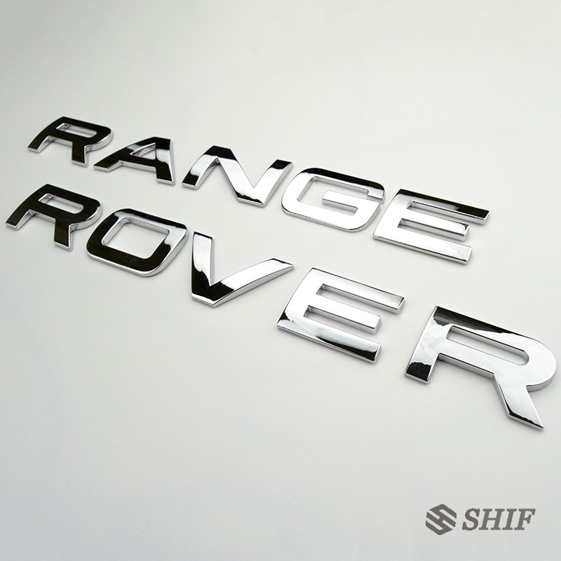 1 Matt / Gloss Silver RANGE ROVER Trunk Badge Emblem Decal Letters ...