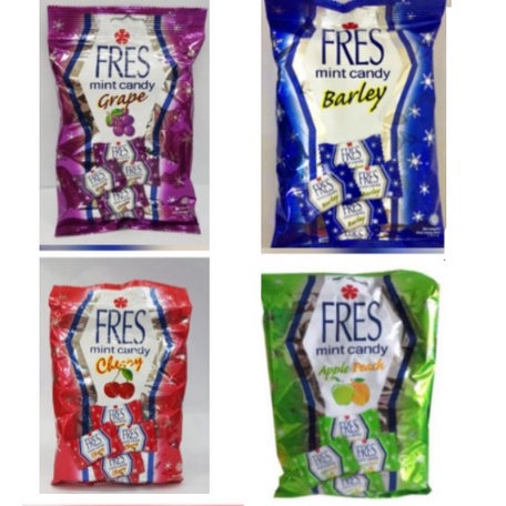 Fres Mint Candy - Grape, Cherry, Apple Peach, Barley flavors 50 pcs. x ...