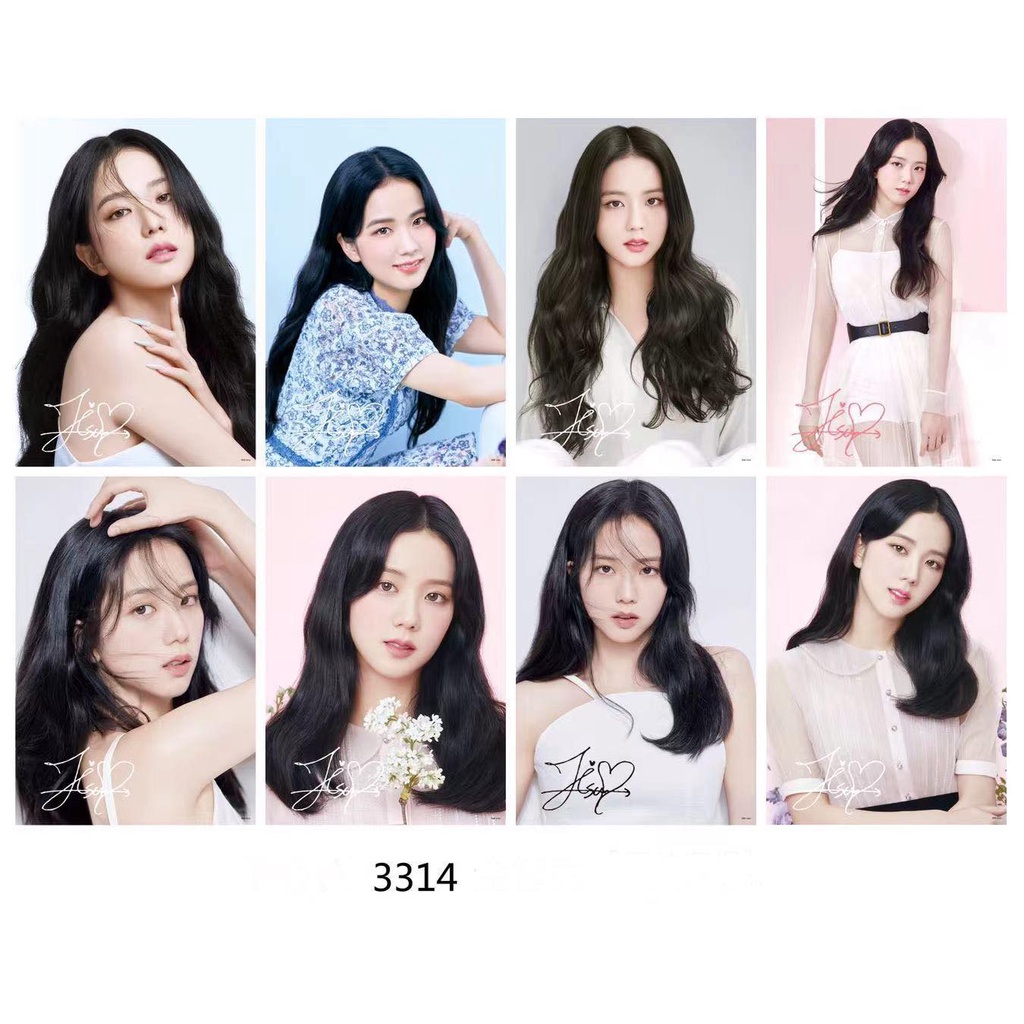 JISOO POSTERS 8 PIECES A3 Size 29 cm X 42 cm BP 블랙핑크 | Shopee Philippines