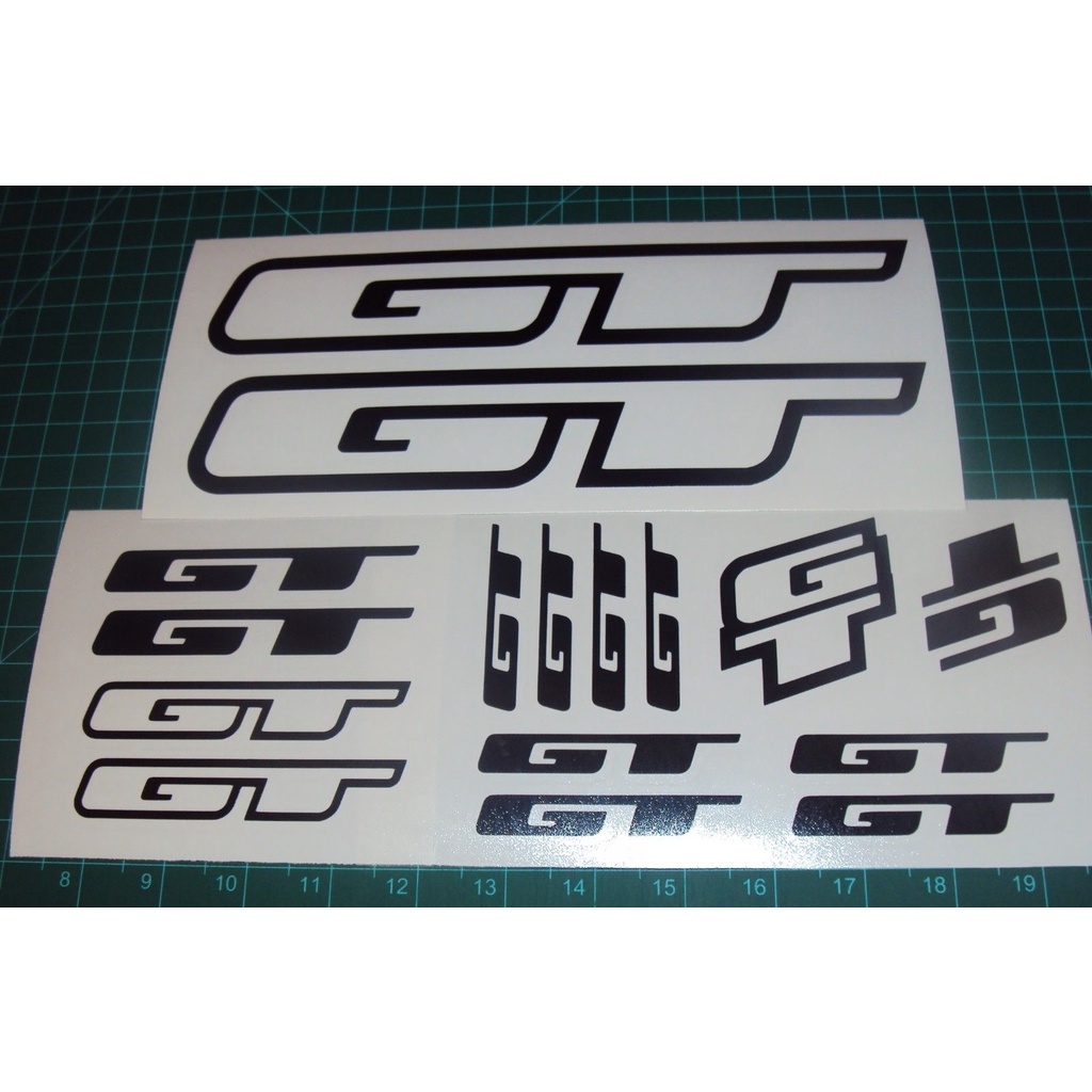 1Set GT Bike Decals Stickers Set 16 Downhill MTB DH Cycle Fury Ruckus ...