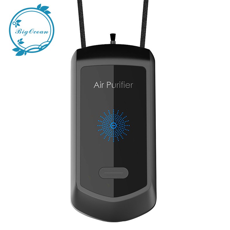 COD Car Oxygen Bar Negative Ion Generator Hanging Neck Air Purifier ...