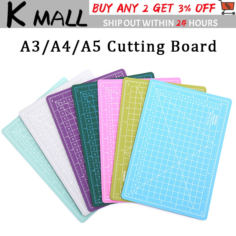 A3 A4 A5 Cutting Mat PVC Cut Pad Patchwork Tools Manual Cutting Board Double-sided Self-healing ...