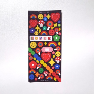 Aesthetic Kidcore Themed Glittered Sticker Sheet for polcos and ...