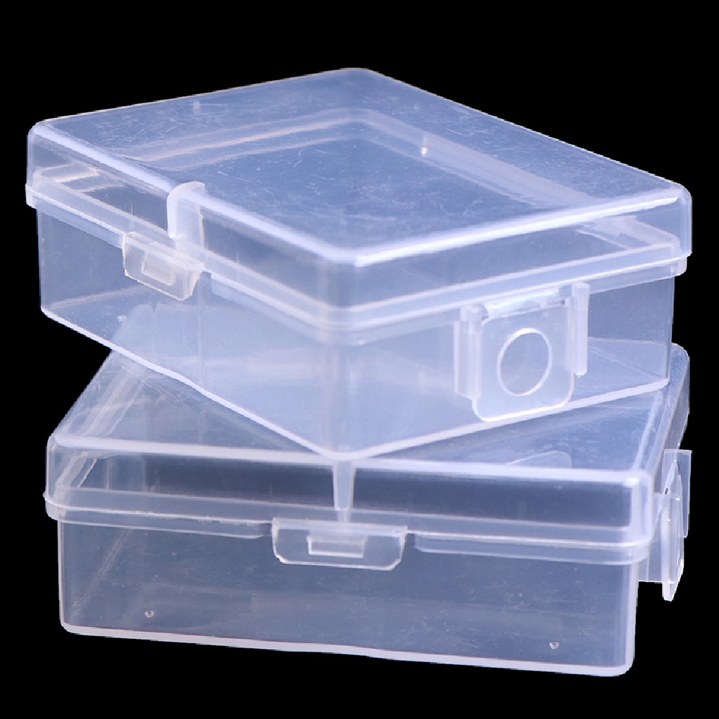 EPMN 2pcs Transparent Chapter Box Hanging Box Mini Key Photo Boxes Home ...
