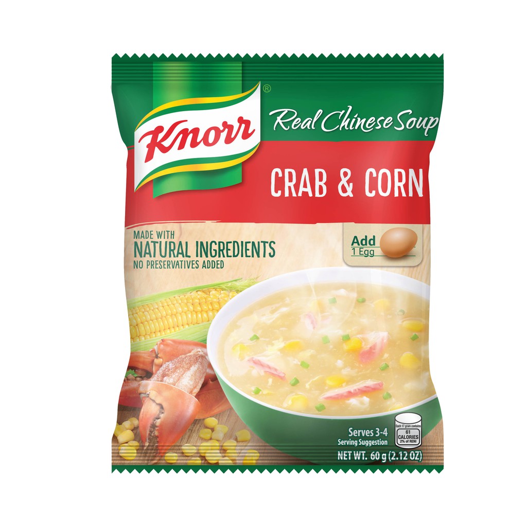 Knorr Crab And Corn Soup Mix 55g Shopee Philippines