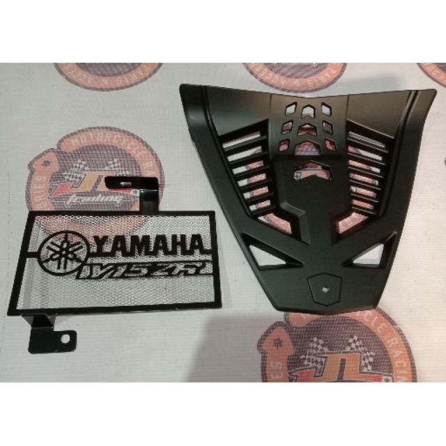 BLACK ENGINE COVER AND RADIATOR COVER FOR SNIPER150 | Shopee Philippines