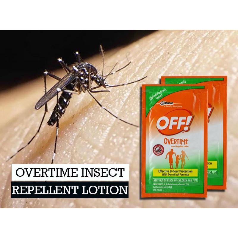 OFF LOTION Insect Repellent Lotion 5.8g per sachet (12pcs) | Shopee ...