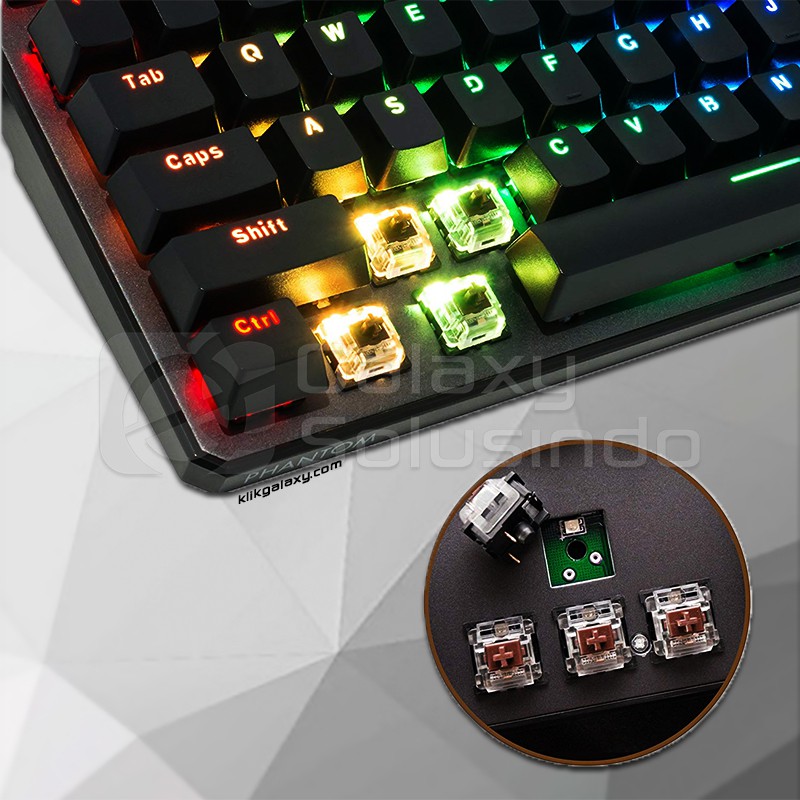 Tecware Phantom 104 Backlit Mechanical Keyboard - Outemu Brown Switch ...