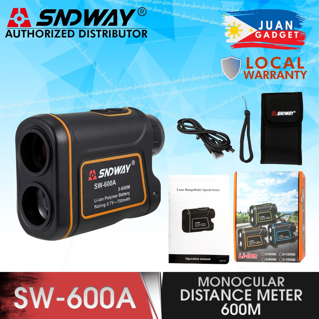 Sndway SW-600A 600m Range Finder Monocular Laser Rangefinder Distance Meter Hunting Telescope ...