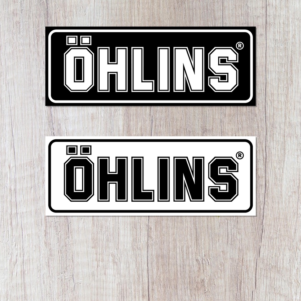 Ohlins logo, vinyl laminated sticker | Shopee Philippines