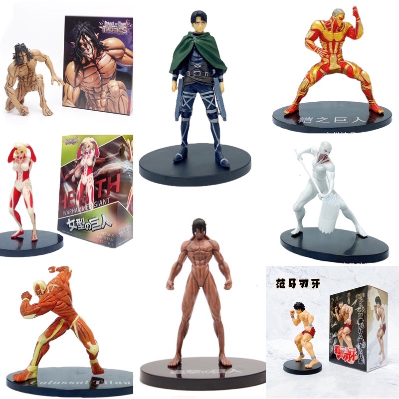 Attack On Titan Levi Eren Titan Armored Titan Colossal Titan Warhammer ...