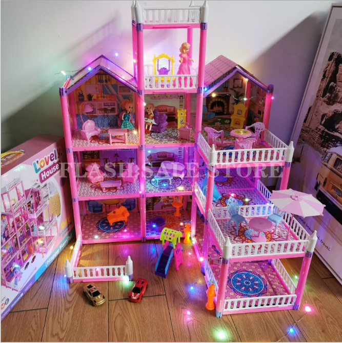257pcs Handmade Dollhouse Castle DIY House Toy Miniature | Shopee ...