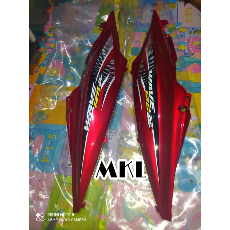 HONDA WAVE GILAS 125 ORIGINAL BODY COVER PAIR ORANGE ( PARES ) | Shopee ...