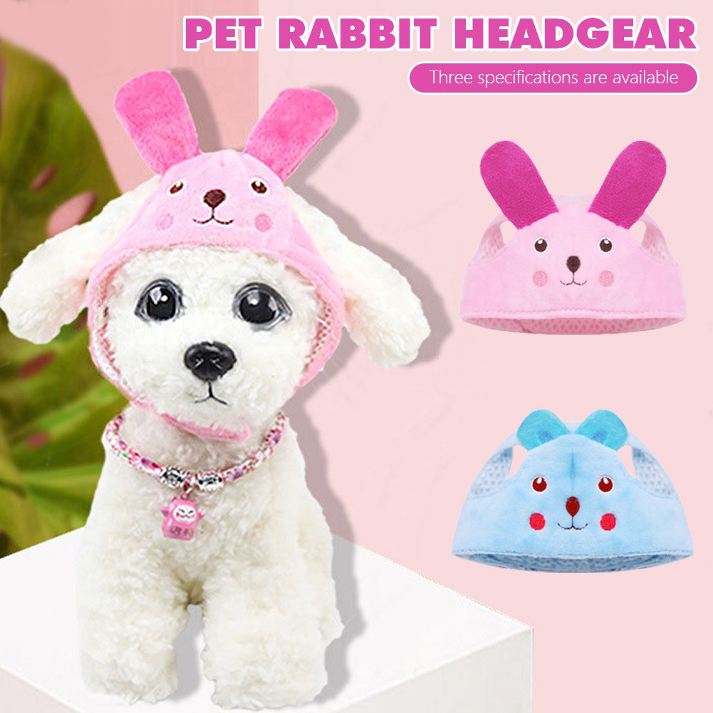 Pet Rabbit Headgear Dog Rabbit Hat Pet Hat Cat Cute Headgear Pet Dress ...