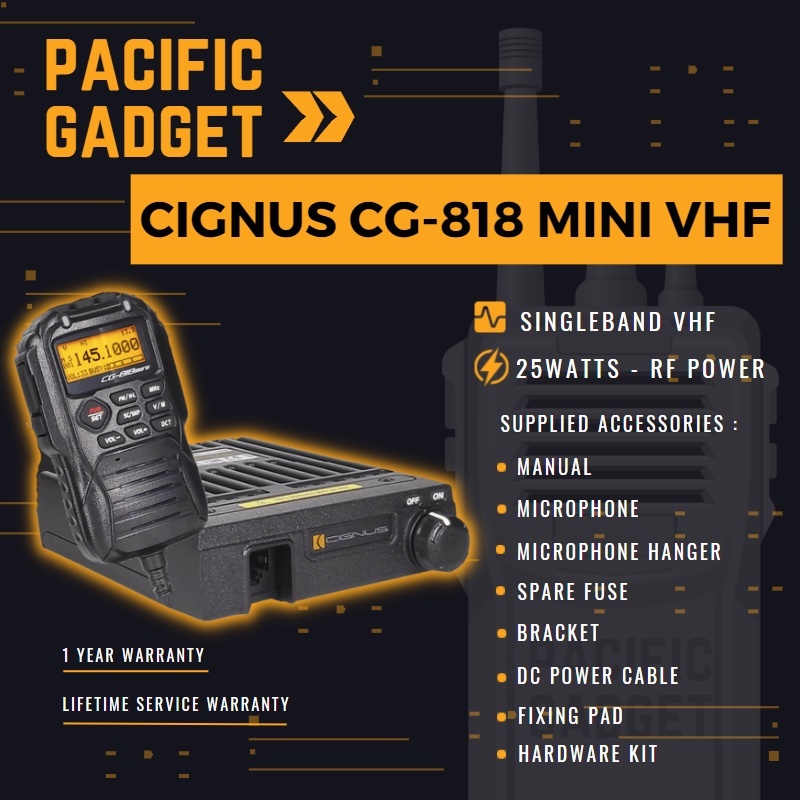 Cignus CG-818 Mini Base Mobile Radio VHF | Shopee Philippines