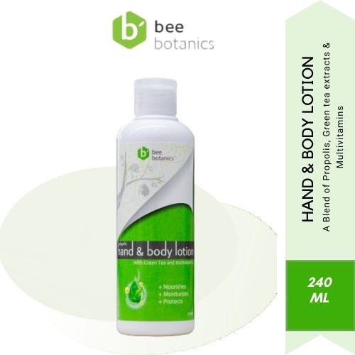 HDI Bee Botanics HAND & BODY LOTION 240ml (A Blend of Propolis, Green ...