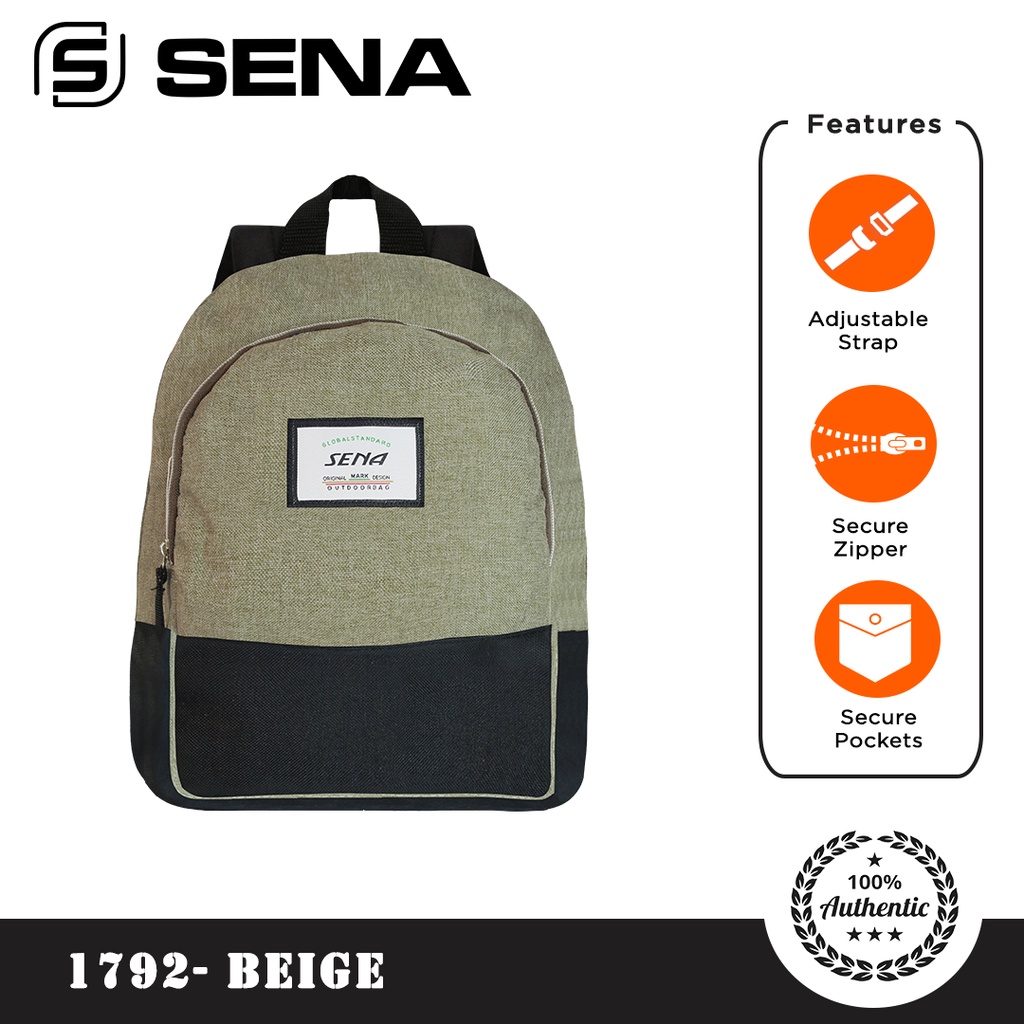 SENA-1792 Backpack Plain | Shopee Philippines