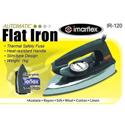 Imarflex IR-120 Flat Iron Black | Shopee Philippines