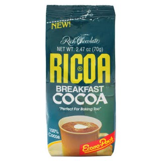 Ricoa Rich Chocolate Breakfast Cocoa Tin 70g and 160g | Shopee Philippines