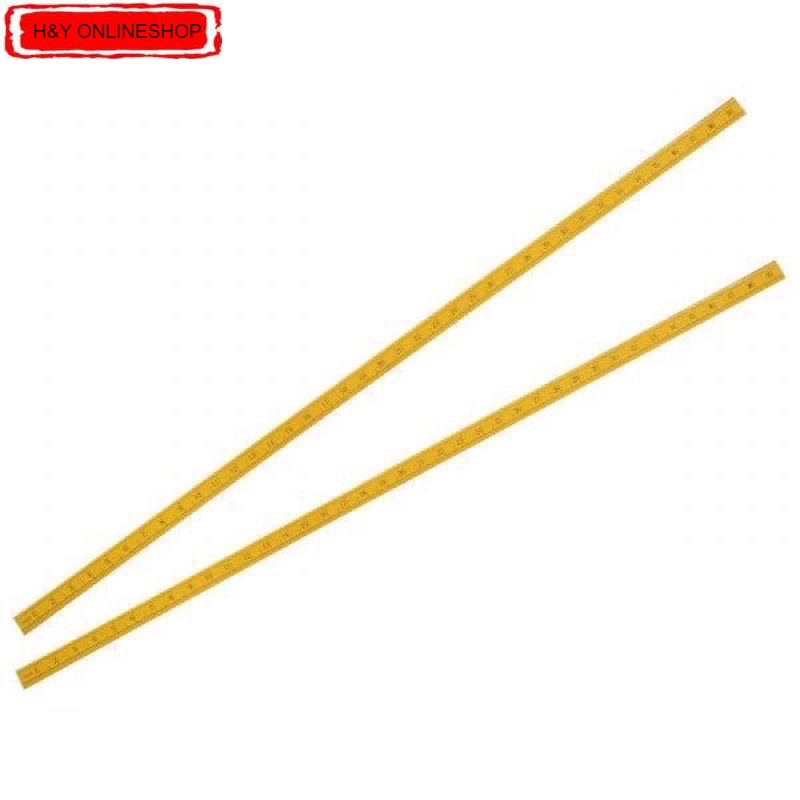 Meter Stick 100Cm =40 Inches / 1 Meter Yellow Wooden OR Plastic Meter ...