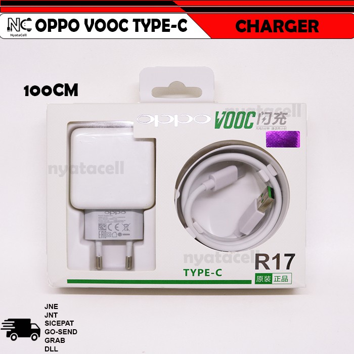 Original 100% charger oppo type c 5v 4a 20w vooc flash charge find x ...