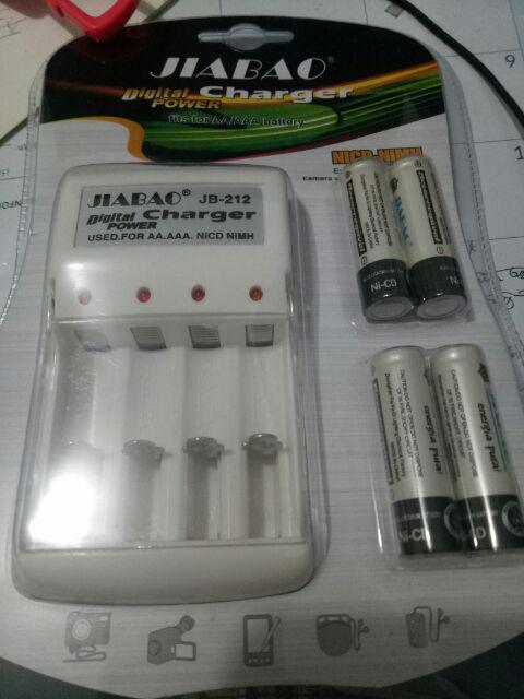 JIABAO JB-212 Digital Power Charger Rechargeable Batteries | Shopee ...