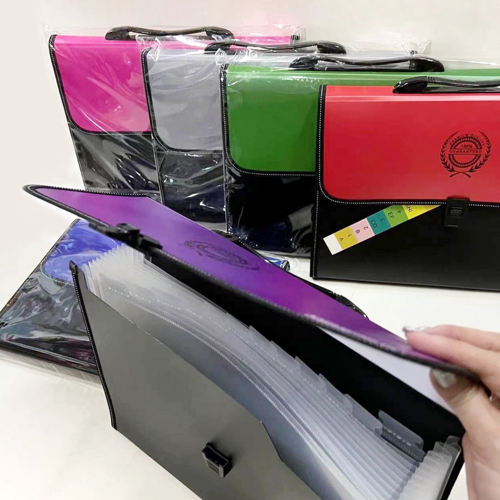 KT9160 LONG (FC) BLACK EXPANDABLE ENVELOPE FILLING CASE WITH HANDLE ...