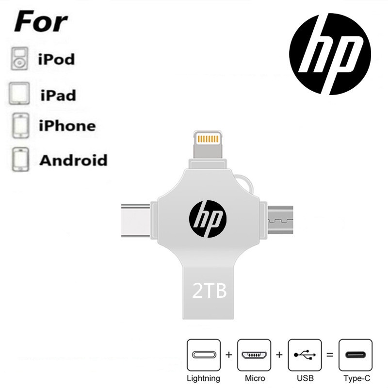 HP flash drive 4-in-1 USB 3.0 memory stick 2TB/1TB/512GB/256GB/128GB ...