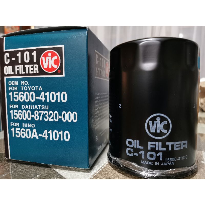 Vic Oil Filter C-101 for L/2L, Revo, Everest, Hiace | Shopee Philippines
