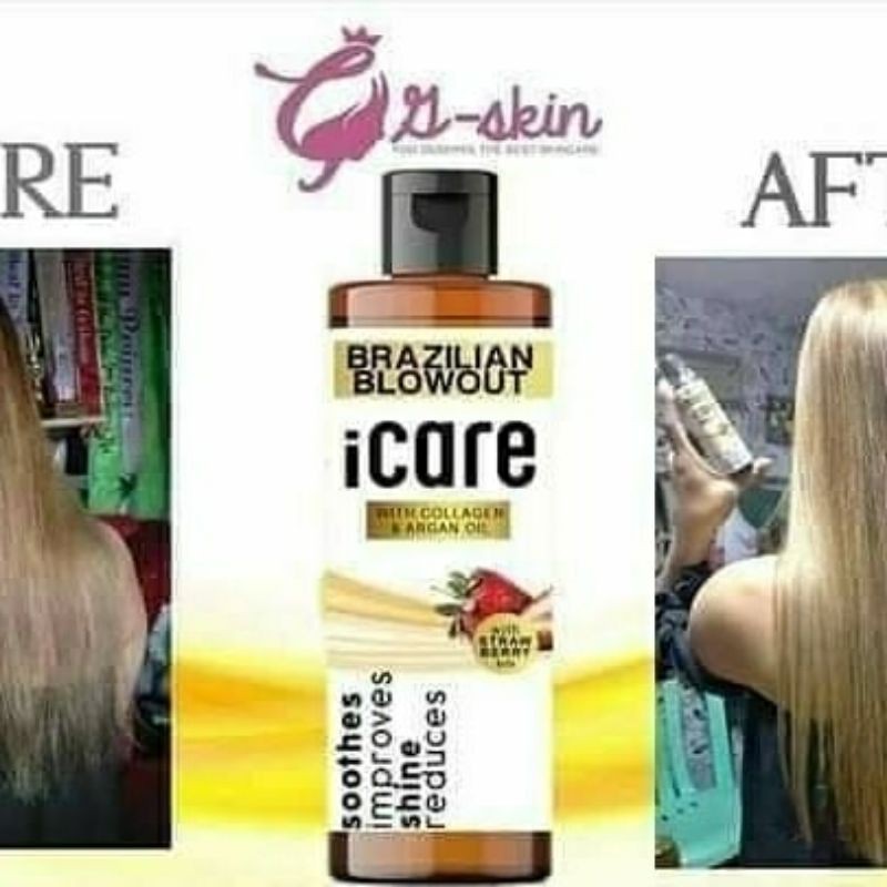 ICARE Brazilian Blowout KERATIN TREATMENT 100ml | Shopee Philippines