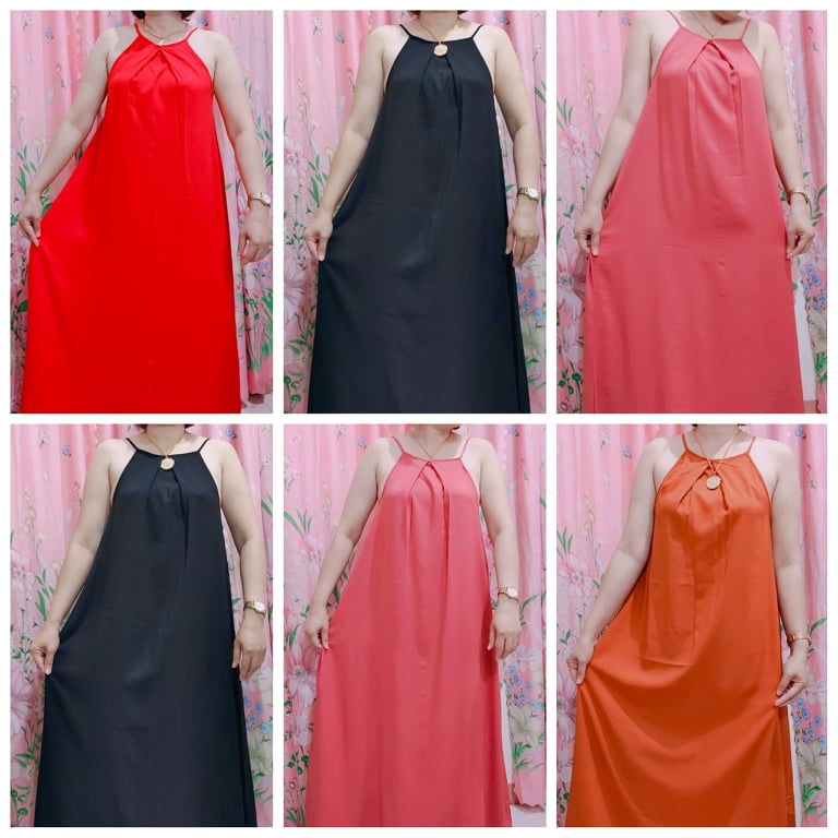 CHALLIS DONYA MAXI DRESS(SMALL TO LARGE) | Shopee Philippines