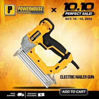 POWERHOUSE USA Electric Nailer Gun With Adjustable Pressure And Anti ...