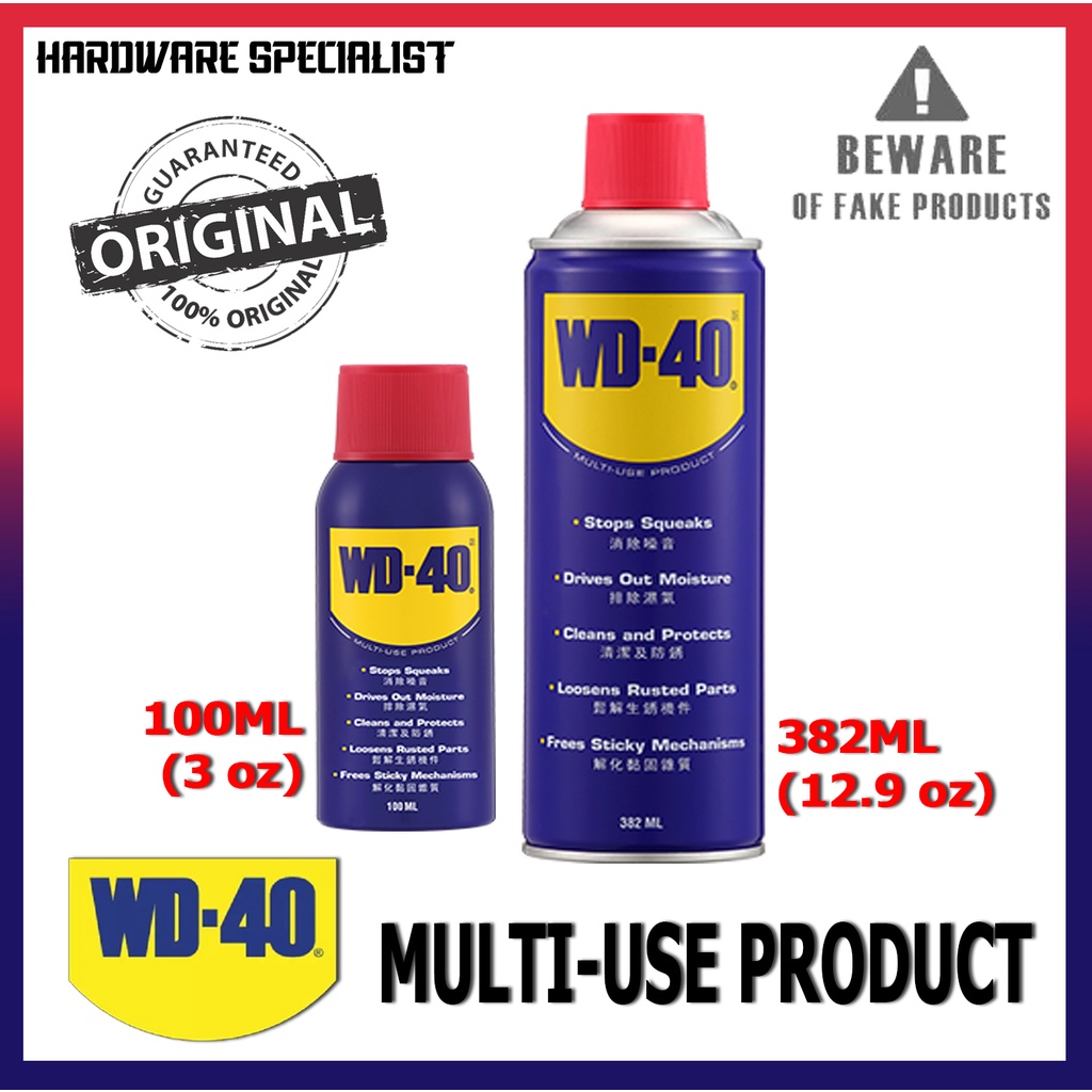 WD-40 100 ml (3 oz) or 382 ml (12.9 oz) Authentic Original | Shopee ...