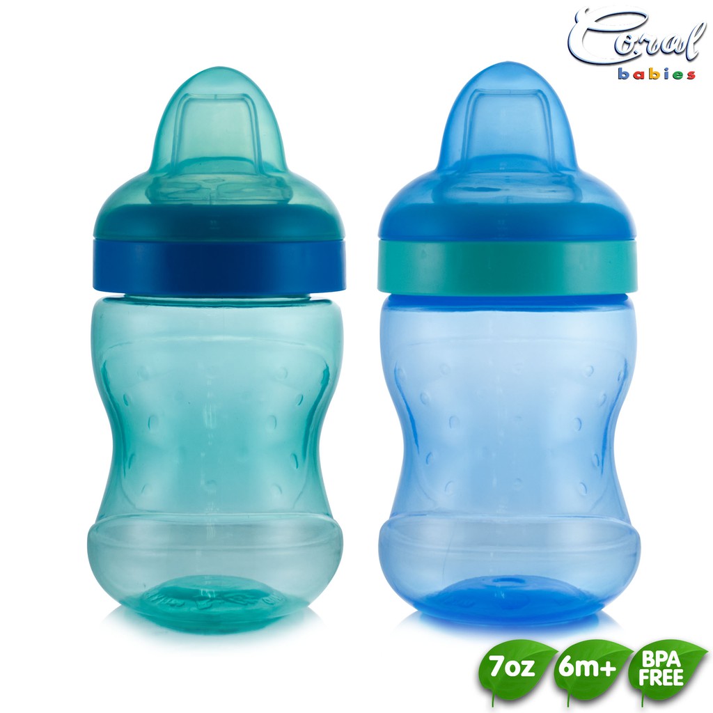 Coral Babies 2 Soft Silicon Spout Quench Cup Training Cup Non Spill ...