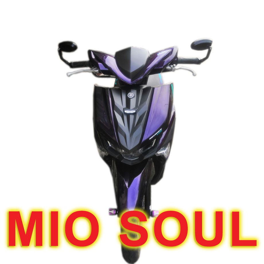 YAMAHA MIO SOUL Motorcycle 7/8" 22mm Handle Bar End Side Mirror Oval ...