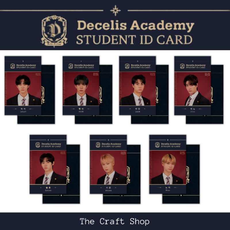 ENHYPEN Decelis Academy ID Card (PVC - Fanmade) | Shopee Philippines