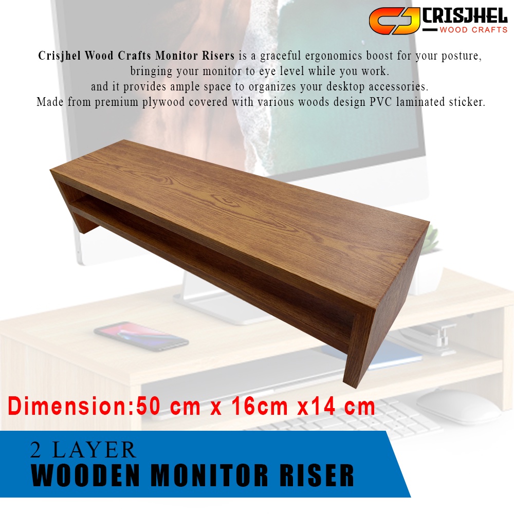 Monitor Risers Monitor Or Tv Racks Multi Purpose Racks [50 Cm L X