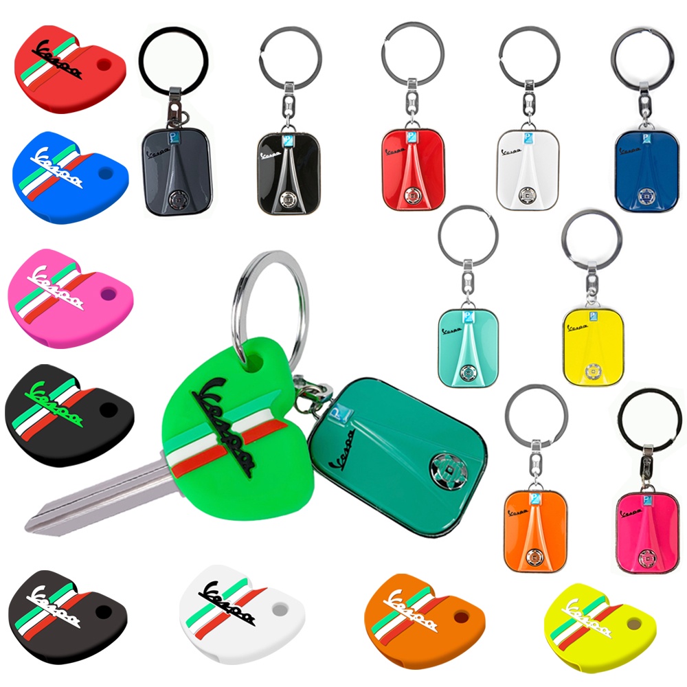 A Set of Vespa Motorcycle key Chain Motorbike Key Holder Cover For ...