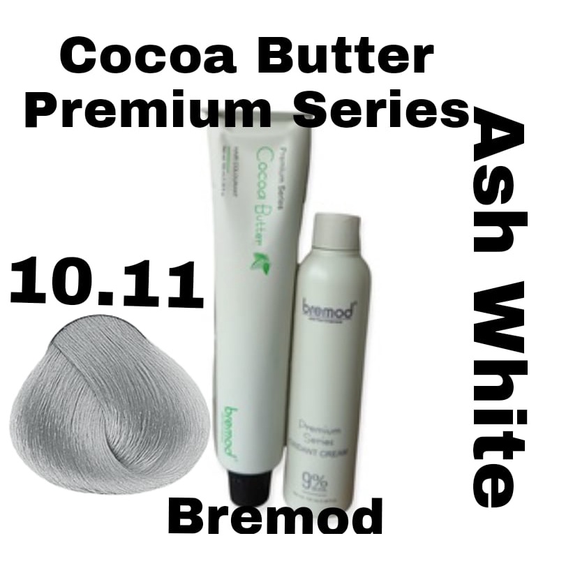 BREMOD PREMIUM SERIES COCOA BUTTER HAIR COLOR WITH OXIDIZER (10.11 ASH ...