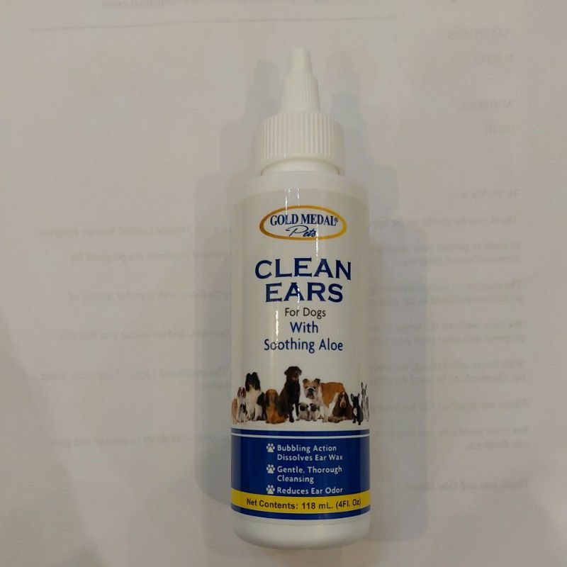 Gold Medal Clean Ears for Dogs with Soothing Aloe 118ml | Shopee ...