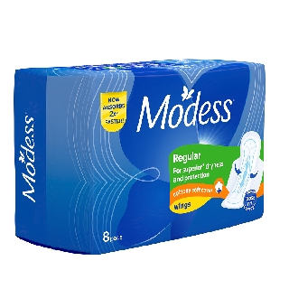 Modess Regular with Wings Napkins 8s | Shopee Philippines