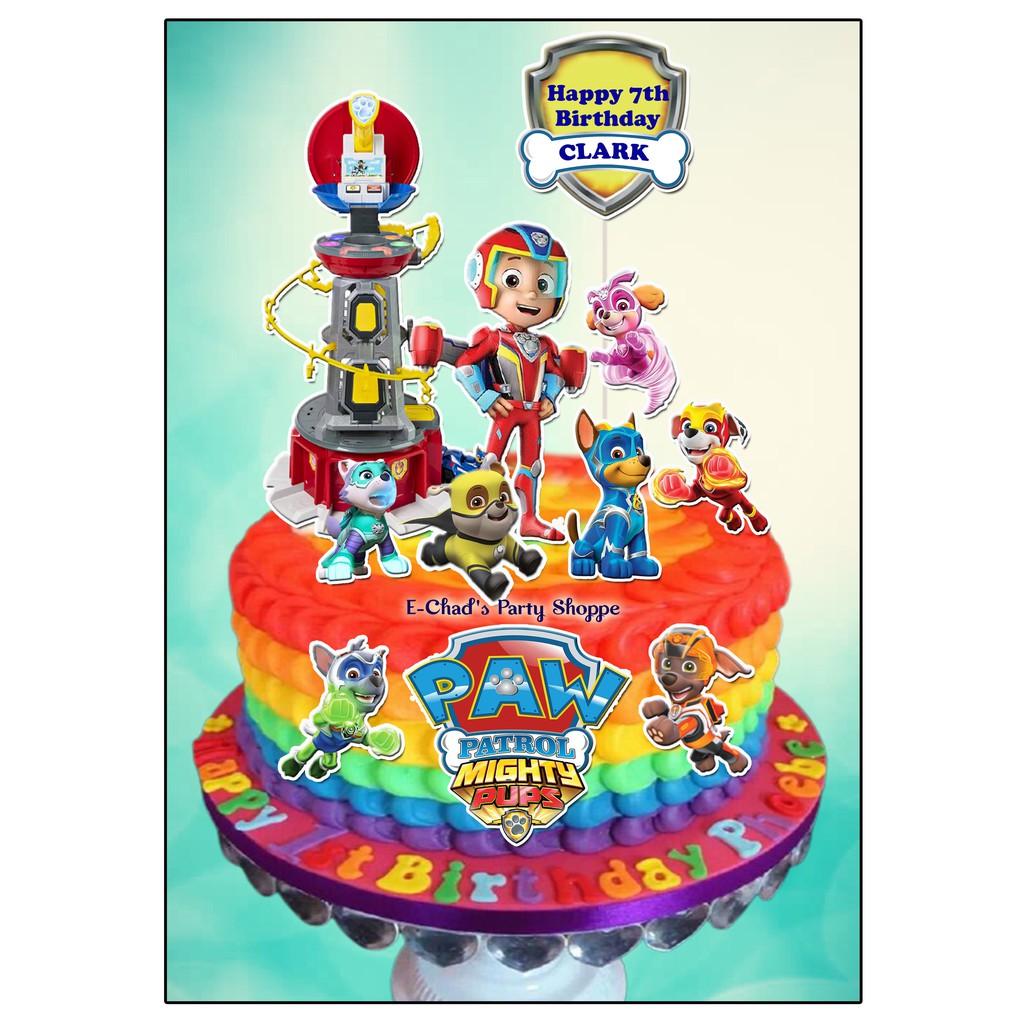 PAW PATROL MIGHT PUPS Cake Topper | Shopee Philippines