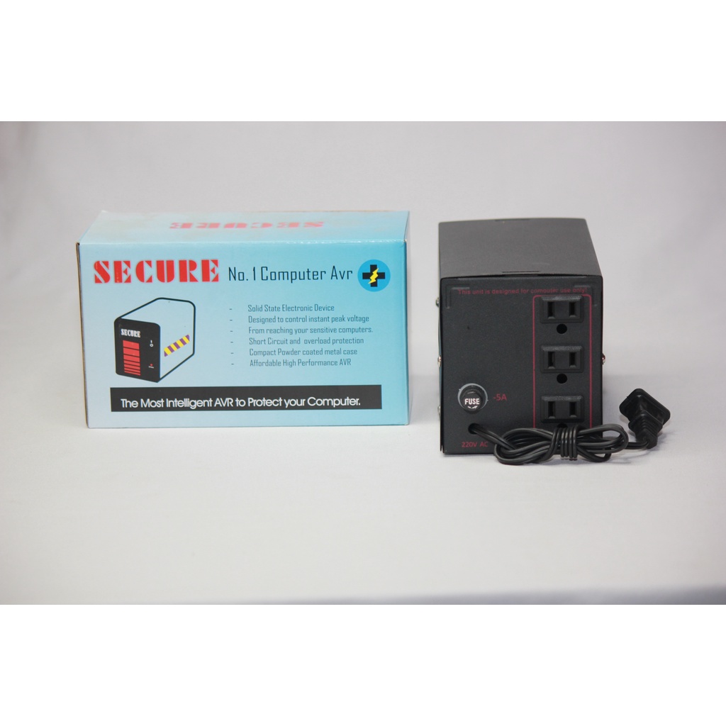 AVR (AUTOMATIC VOLTAGE REGULATOR), SECURE BRAND, 3x 220 Volts, 500W ...