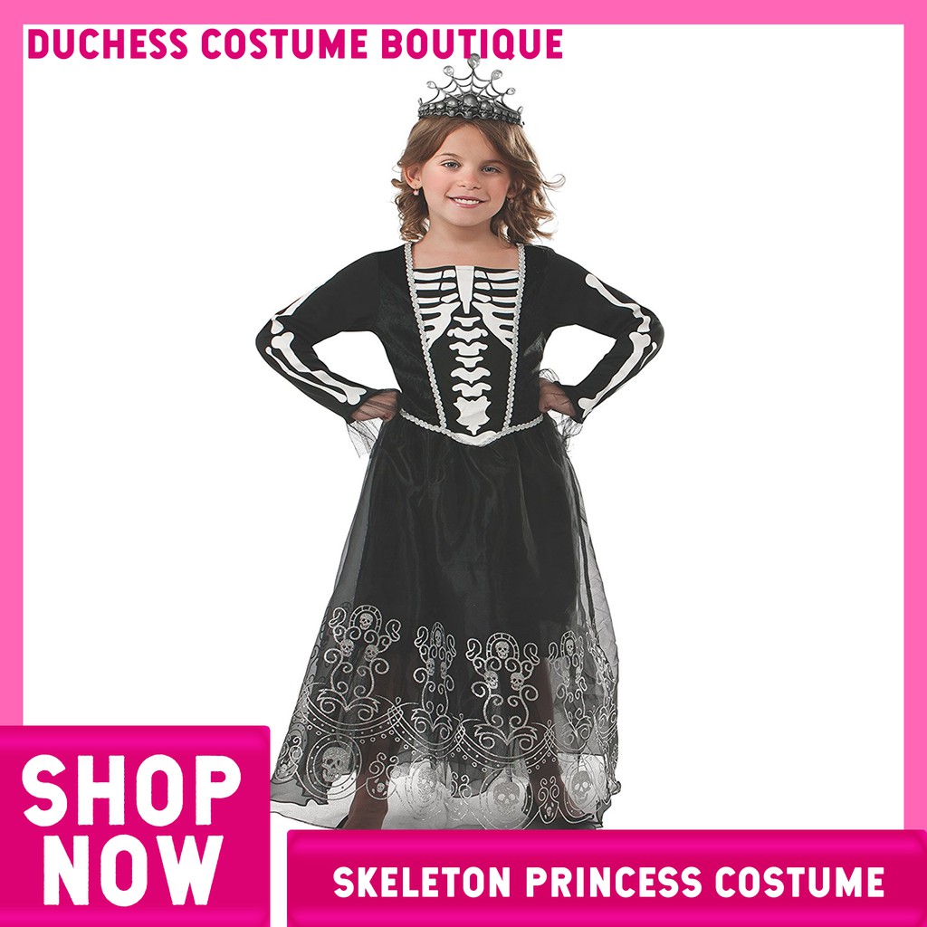 Skeleton Princess Costume for Kids Halloween Costume | Shopee Philippines