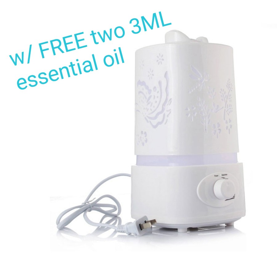 Humidifier (With FREE 2 3ML Bottles of Essential Oil) | Shopee Philippines