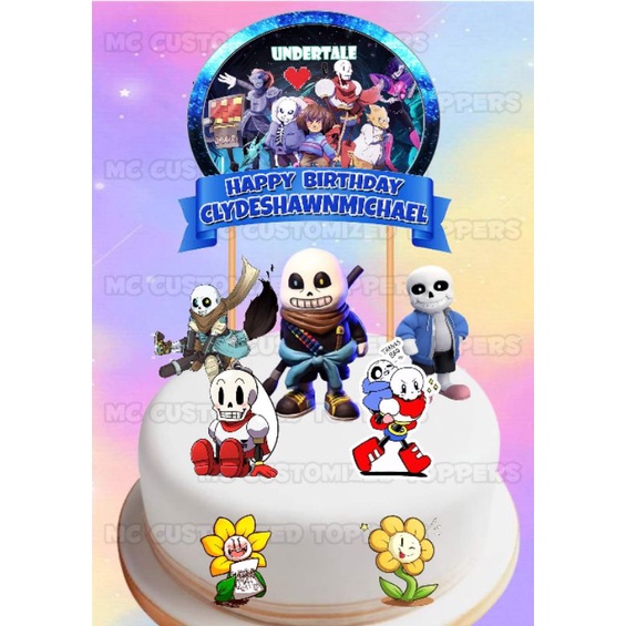 Sans Undertale Cake and Cupcake Topper | Shopee Philippines