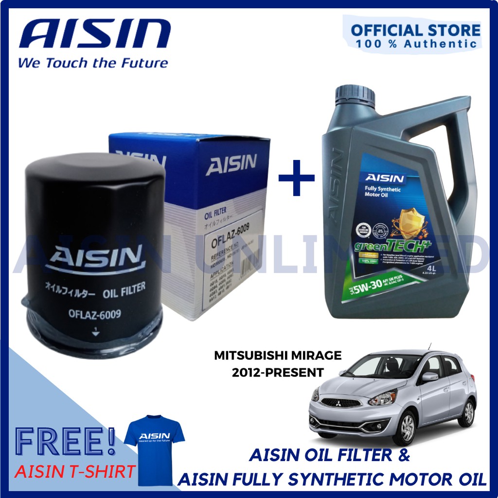 AISIN Mega Bundle for MITSUBISHI MIRAGE- 1 x Aisin Oil Filter (OFLAZ ...