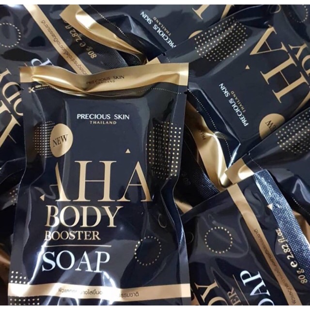 PRECIOUS SKIN AHA BODY BOOSTER SOAP w FREE MESH POUCH | COD | ON HAND ...